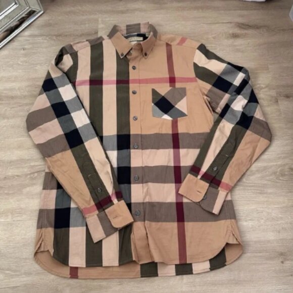 Burberry | Shirts | Burberry Classic Check Plaid Button Down Shirt ...